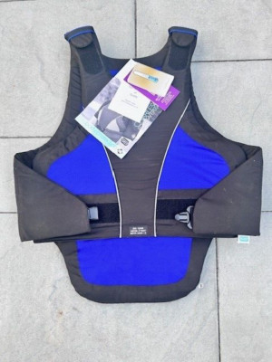 Protective VEST Adult Large Black/Blue Body Protector SEI Certified ...
