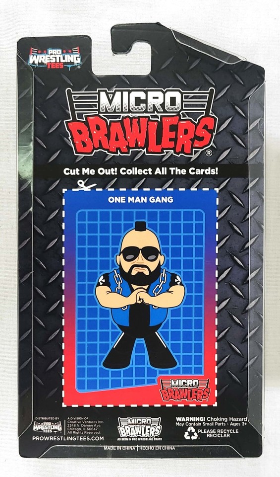 ONE MAN GANG WWF WWE Micro Brawler by Pro Wrestling Crate Exclusive AEW ...