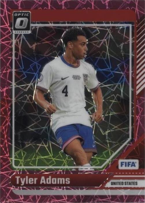 2024-25 Panini Donruss Fifa - Optic Tyler Adams #5 Pink Velocity Prizm ...