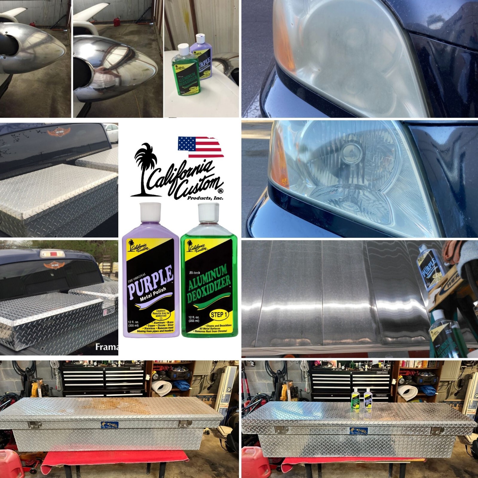 California Custom Products Purple Metal Polish & Aluminum Deoxidizer ...