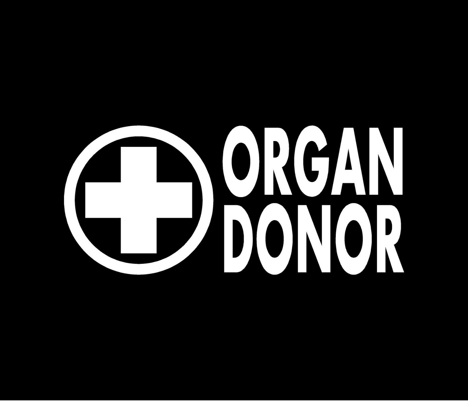 ORGAN DONOR Vinyl Decal Window Bumper Sticker | eBay
