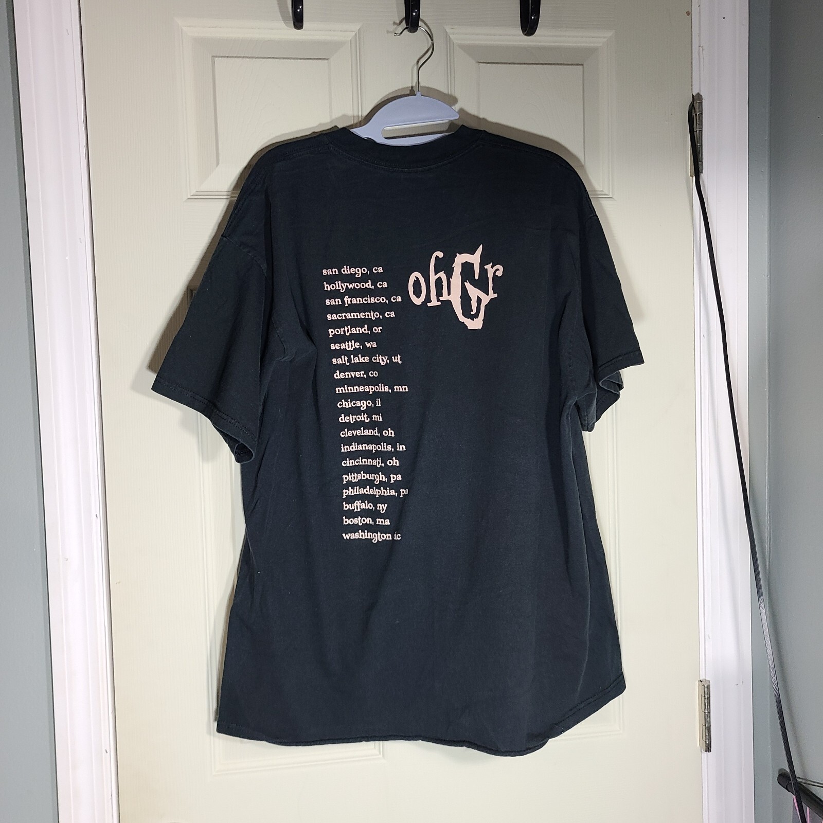 VTG Ohgr Concert Tour Band Tee Shirt sz XL NIN Industrial Skinny Puppy ...