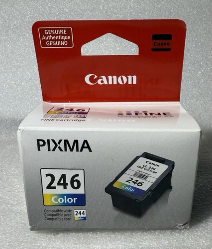 New Genuine Canon PIXMA 246 Color Ink Cartridge CL-246 NEW SEALED OEM ...