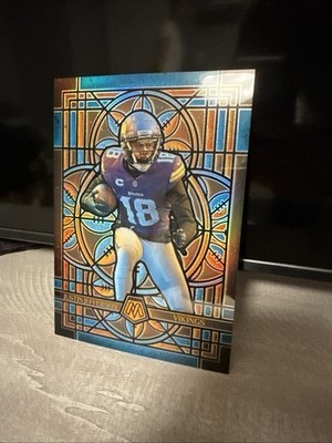 2025 Panini Mosaic - Justin Jefferson STAINED GLASS OVERSIZE JUMBO #16 ...