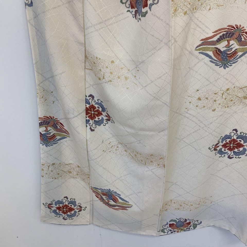 Japanese 19761O Komon Gold Color Phoenix Paulownia Flower Diamond ...