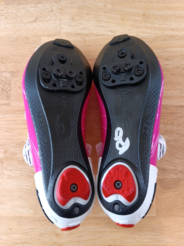 NICE! SIDI Trace Size 39 Women’s Road Bike Cycling Shoes White Pink ...