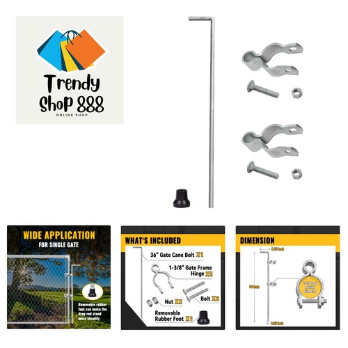 Gate Drop Rod 36 inch, Chain Link Drop Rod, Heavy Duty Cane Bolts Pin ...