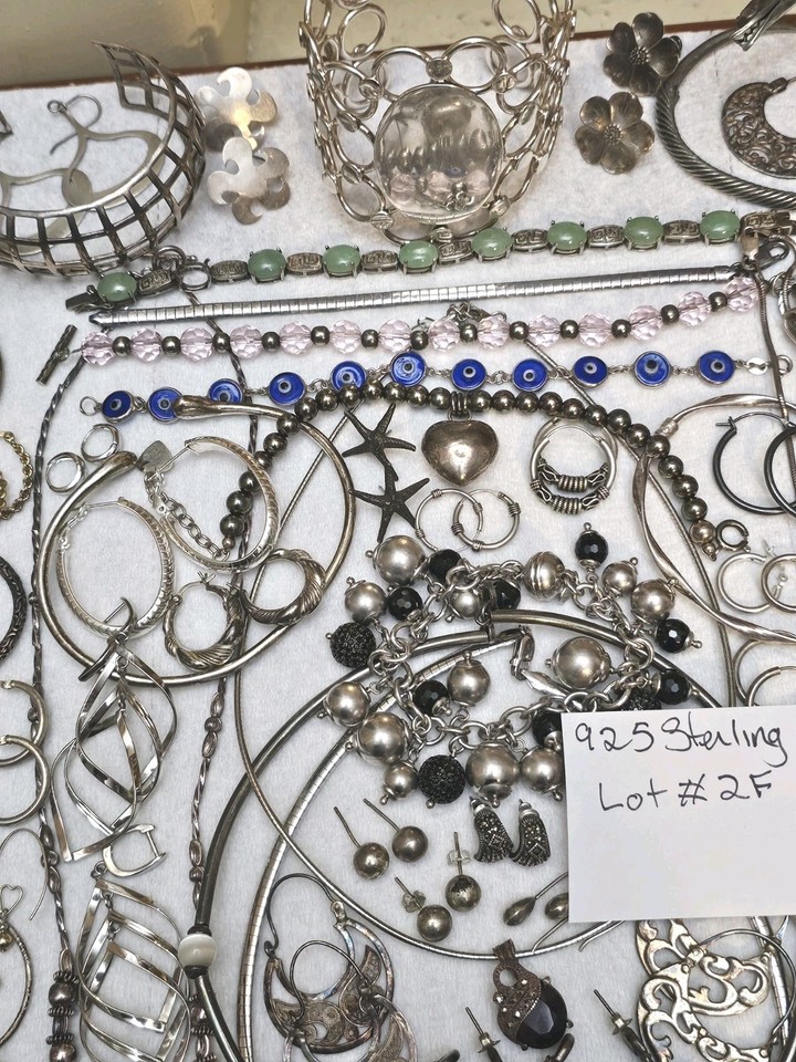Sterling Silver Jewelry Lot #2F Vintage To Modern 866g | eBay