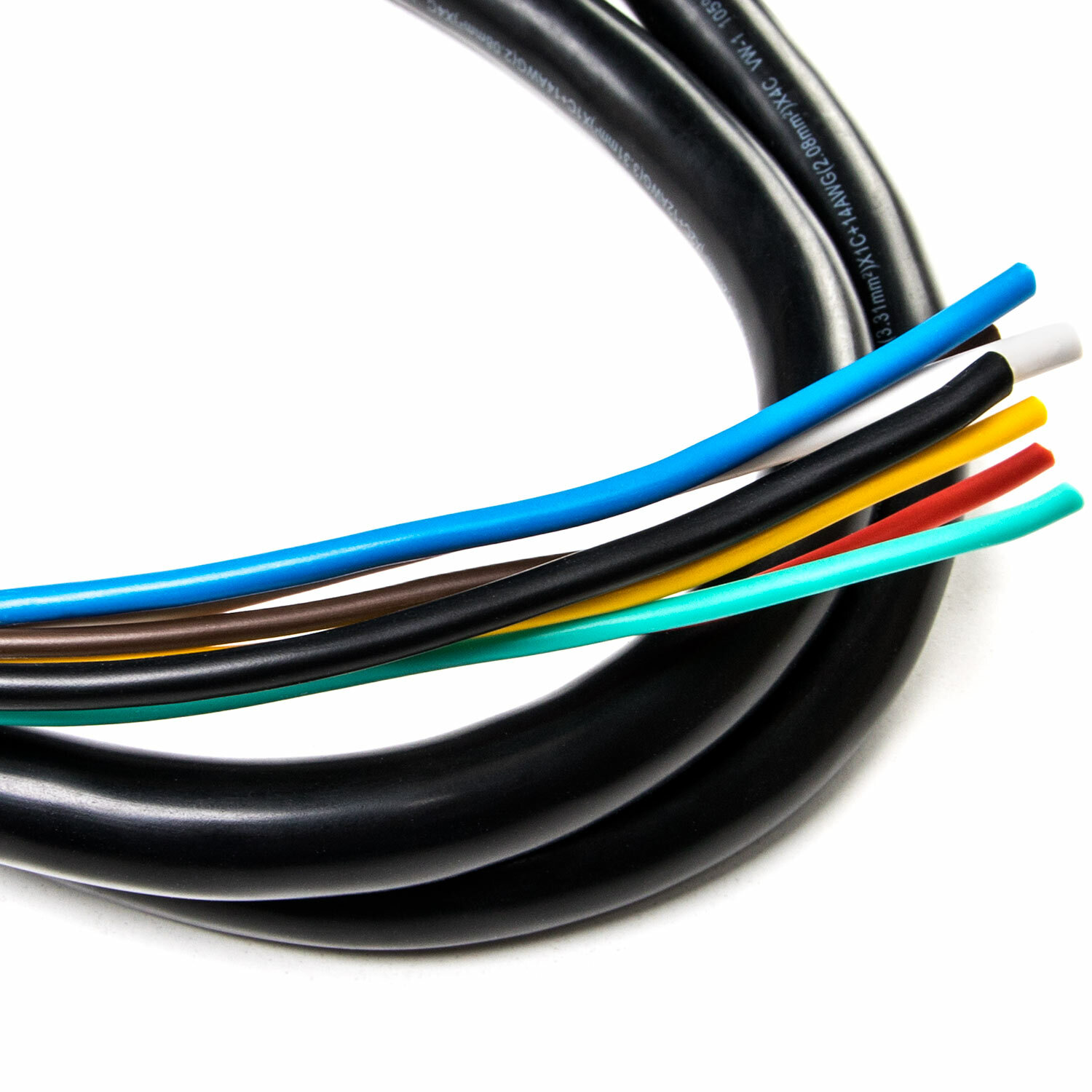 7-Way Trailer Connector Plug 7.5ft Cord 7-Pin Wiring Harness for Truck ...