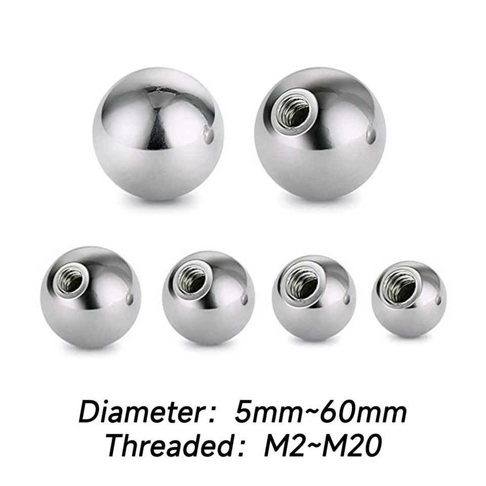 5mm to 60mm Stainless Steel Balls M2 to M20 Threaded Blind Hole Ball ...
