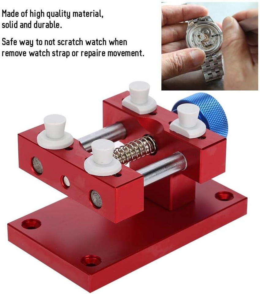 Metal Adjustable Watch Case Holder Watch Strap Remover Base Movement ...