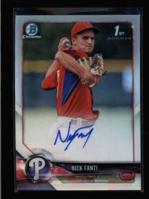 NICK FANTI 2018 BOWMAN CHROME ROOKIE REFRACTOR AUTO #254/499 AZ2070 | eBay