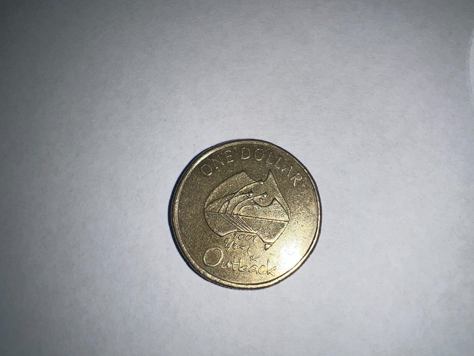 Australia Year The Outback 2002 Circulated $1 Dollar Mistake Collector ...
