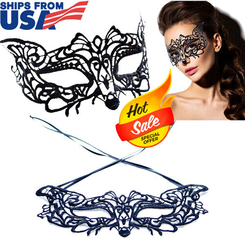 Black Fox Masquerade Mask