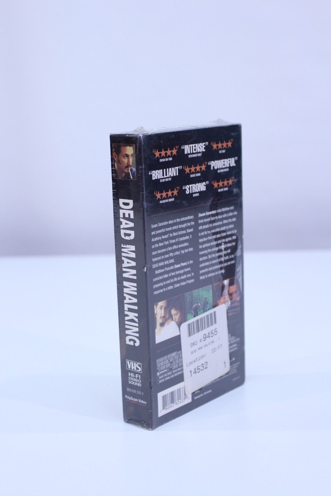 NEW VHS Movie Dead Man Walking Susan Sarandon Sean Penn Crime Drama R ...