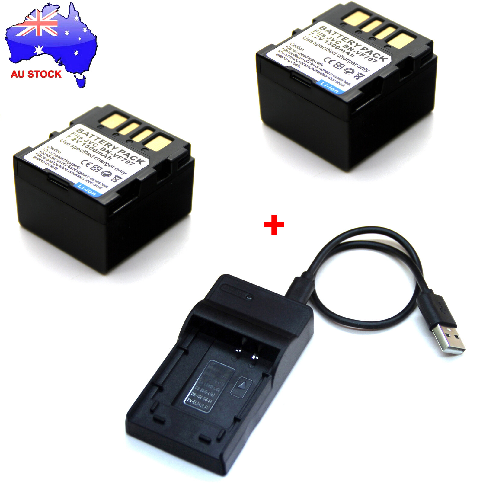 Battery / Charger For BN-VF707 JVC Everio GZ-MG77 GZ-D240 GZ-D270 GR-X5 ...