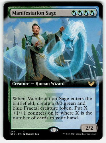 MTG Manifestation Sage (Extended Art) – Strixhaven: School of Mages ...