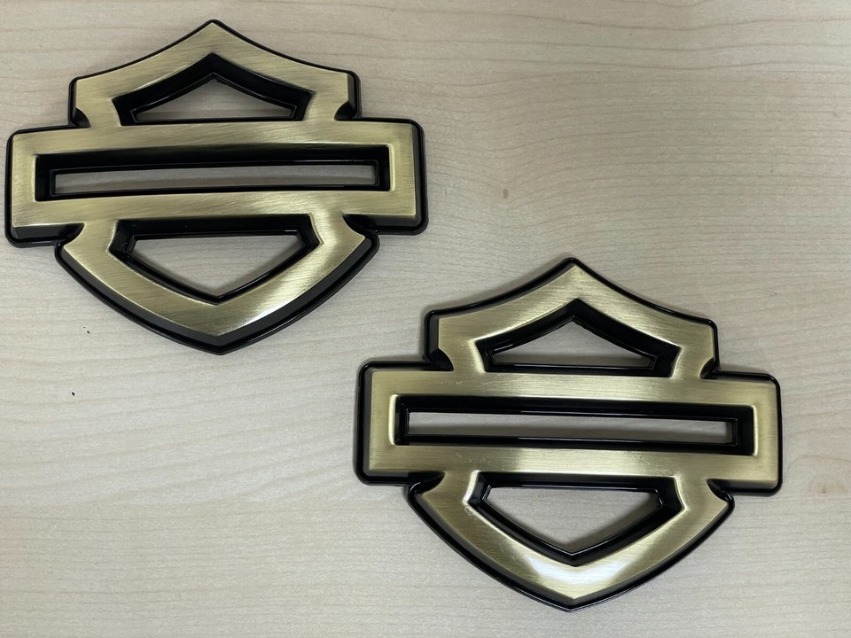 Harley Davidson CVO Emblems Black & Gold | Adhesive | Fuel Tank ...