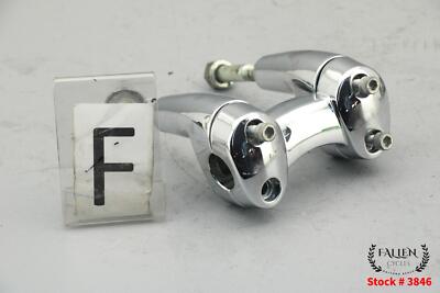 2014 Harley Dyna Switchback 1" Handlebar Riser Mount Clamp Set CHROME | eBay