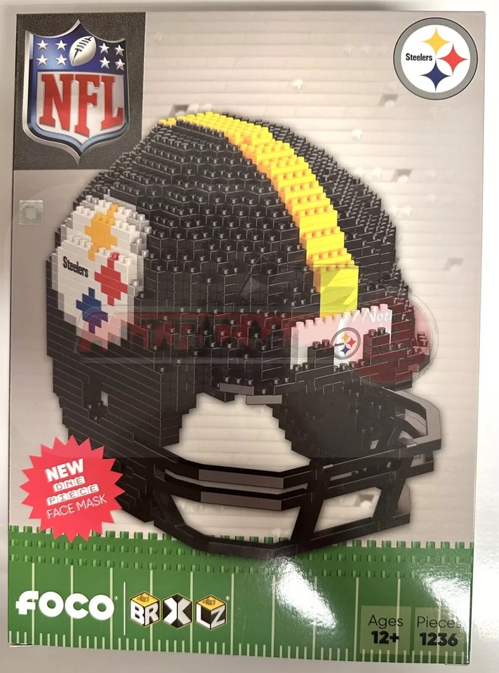 Pittsburgh Steelers FOCO NFL BRXLZ Team Helmet 3-D Construction Block ...