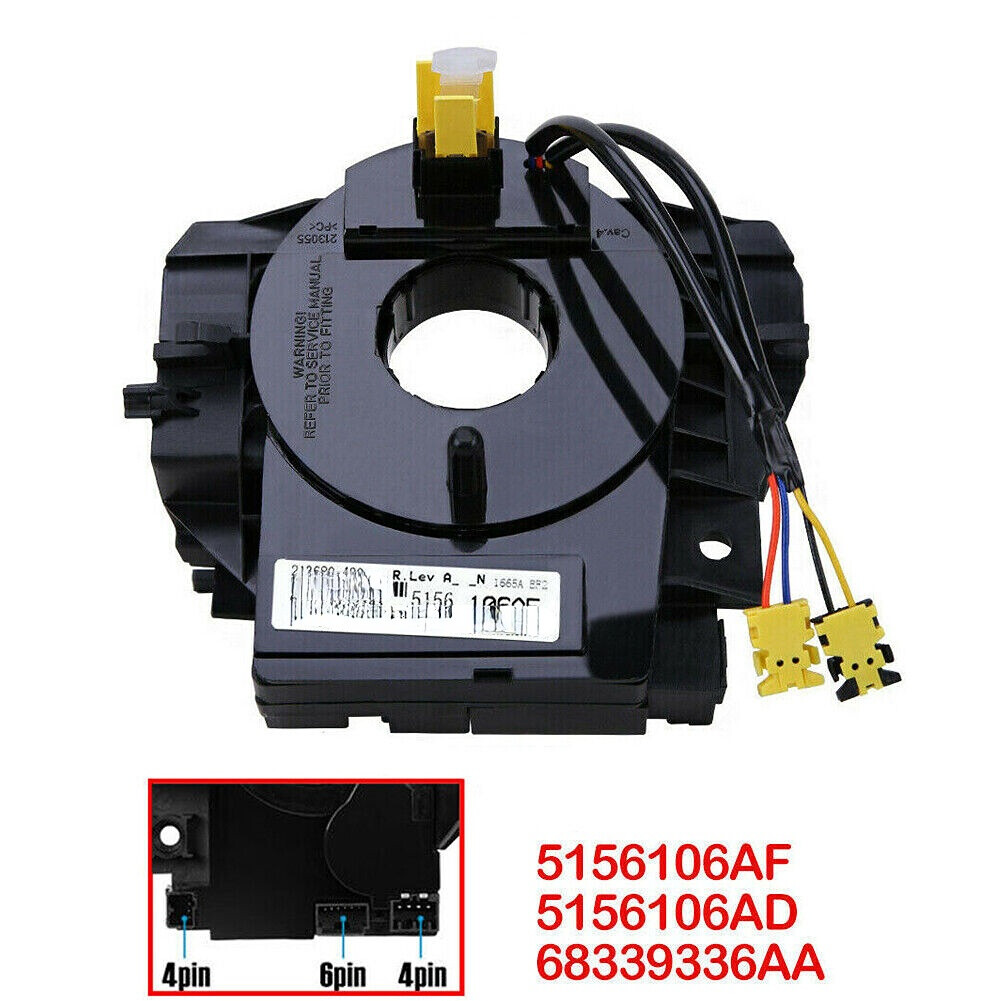 For Dodge 2007-2018 Jeep Wrangler JK Steering Wheel Clock spring w ...