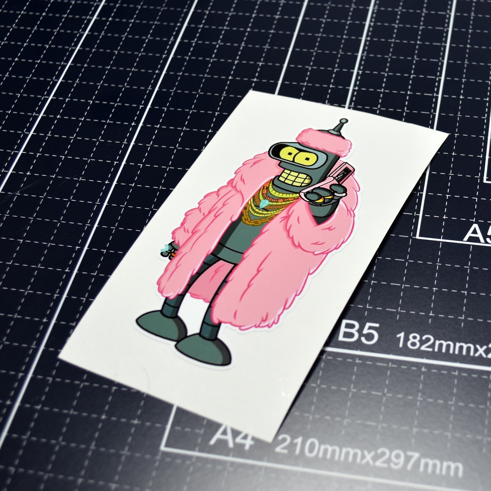 FUTURAMA Bender as Pimp Laptop , Car Decal Sticker | eBay