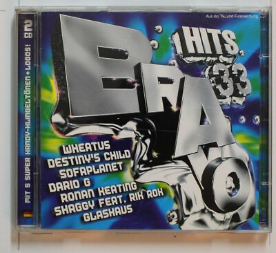 Bravo Hits 33 GER 2CD 2001 Safri Duo Right Said Fred Rammstein Glashaus ...