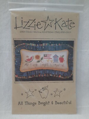 Lizzie Kate Cross Stitch Pattern All Things Bright & Beautiful ~ Summer ...