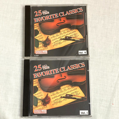25 All Time Favorite Classics, Vol. 1 + 2 (CD, Madacy) Set Bundle ...