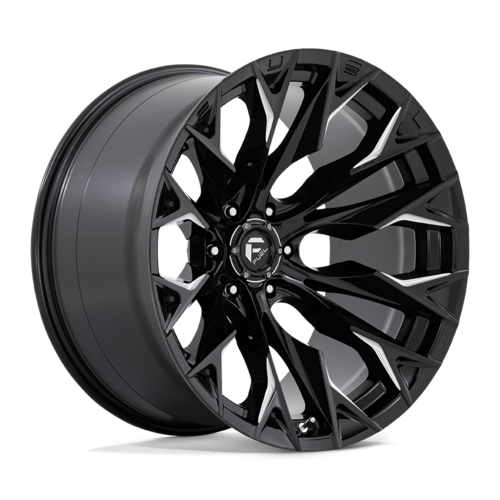 22 Inch Black Wheels Rims Ford F150 Truck Fuel Flame D803 22x12 -44mm ...