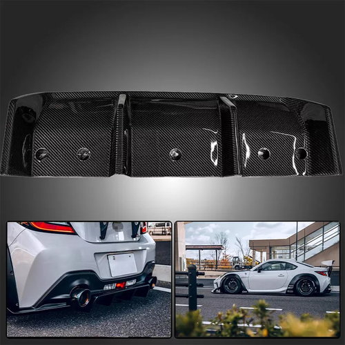 Carbon Rear Bumper Spoiler Diffuser Lip Fit 22-24 Subaru BRZ ZD8 Toyota ...