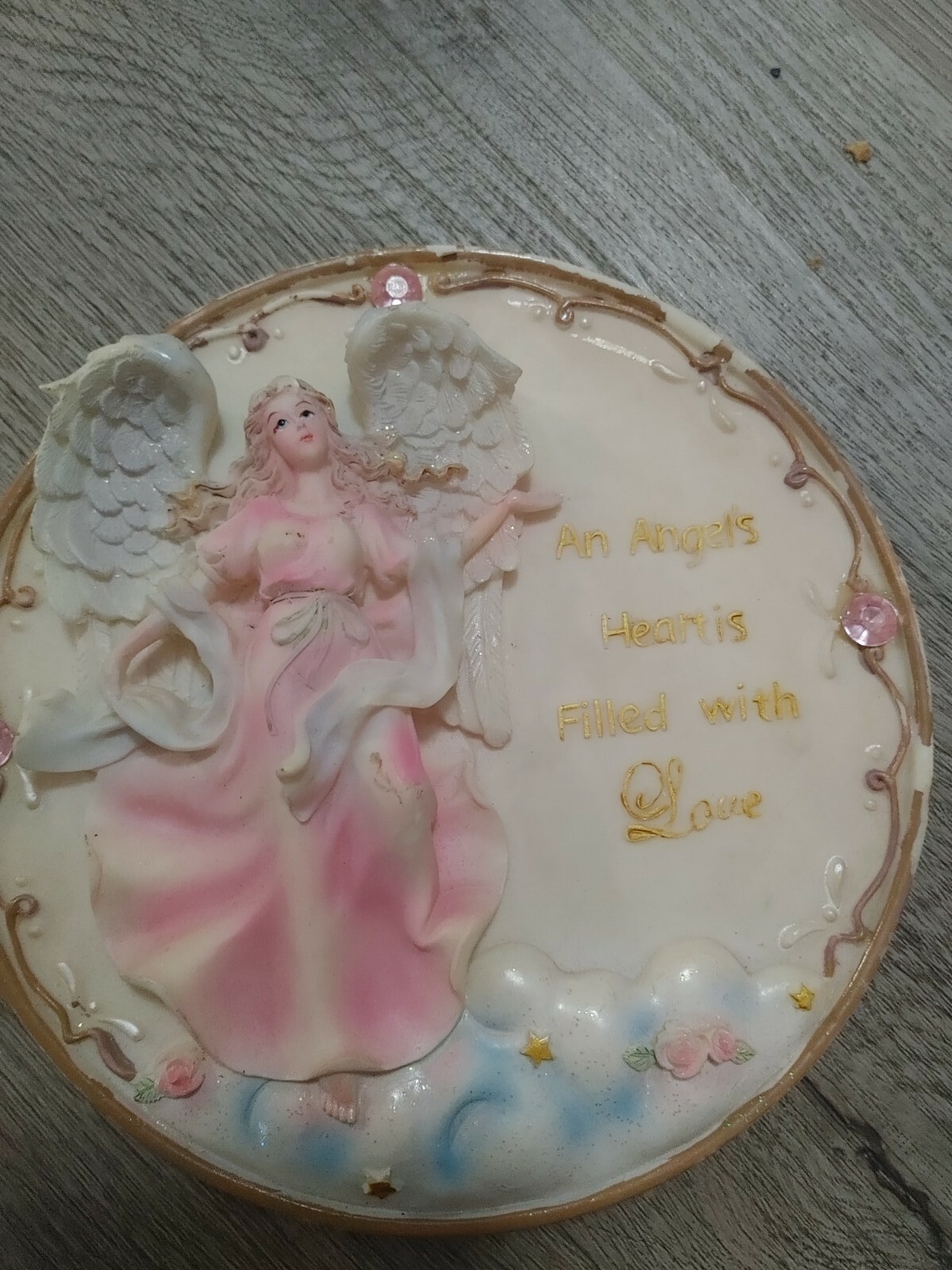 3D Small Decorative Angel Plate | eBay