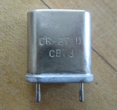 CR-27 CR-27A/U Radio Quartz crystal (1) HC-6/U case TESTED - CHOOSE ...
