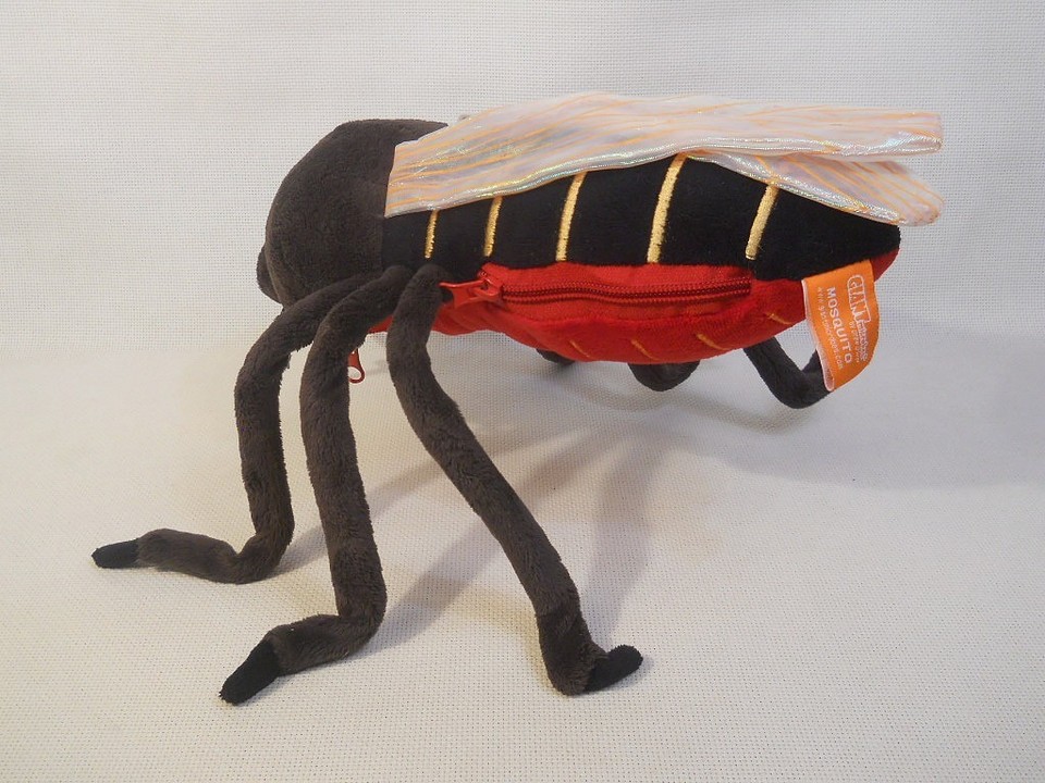 Deluxe Giant Microbes plush MOSQUITO containing 4 tagged microbes ...