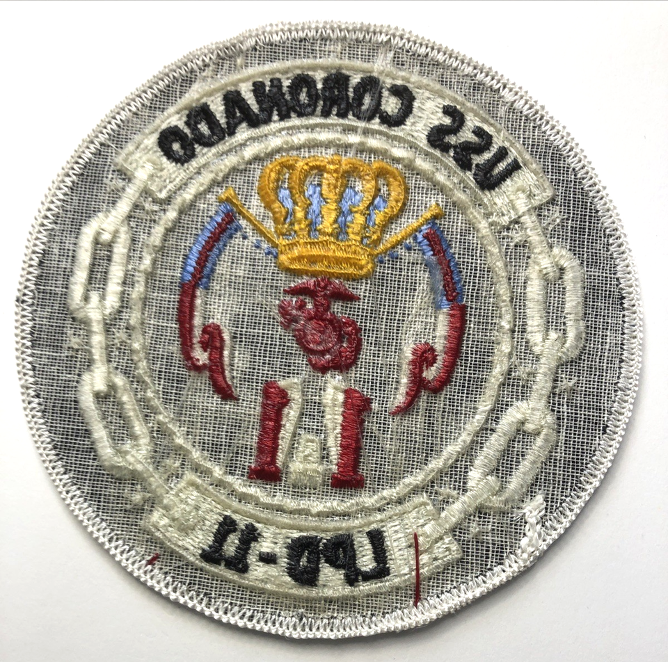 VTG US Navy ship Patch USS Coronado LPD-11 4" -older | eBay