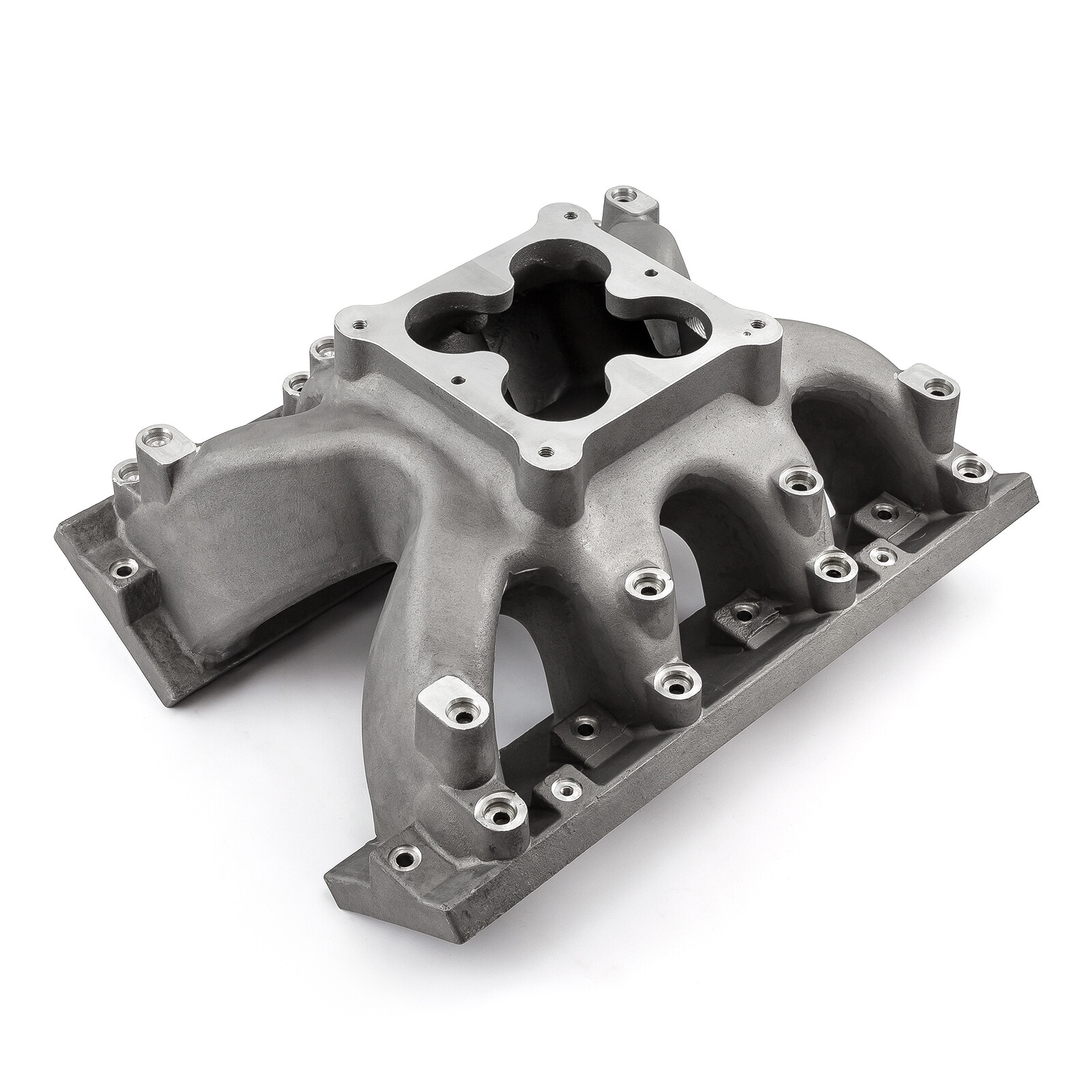 Chevy GM LS1 LS2 LS6 4500 Flange Carburetor Intake Manifold Satin ...