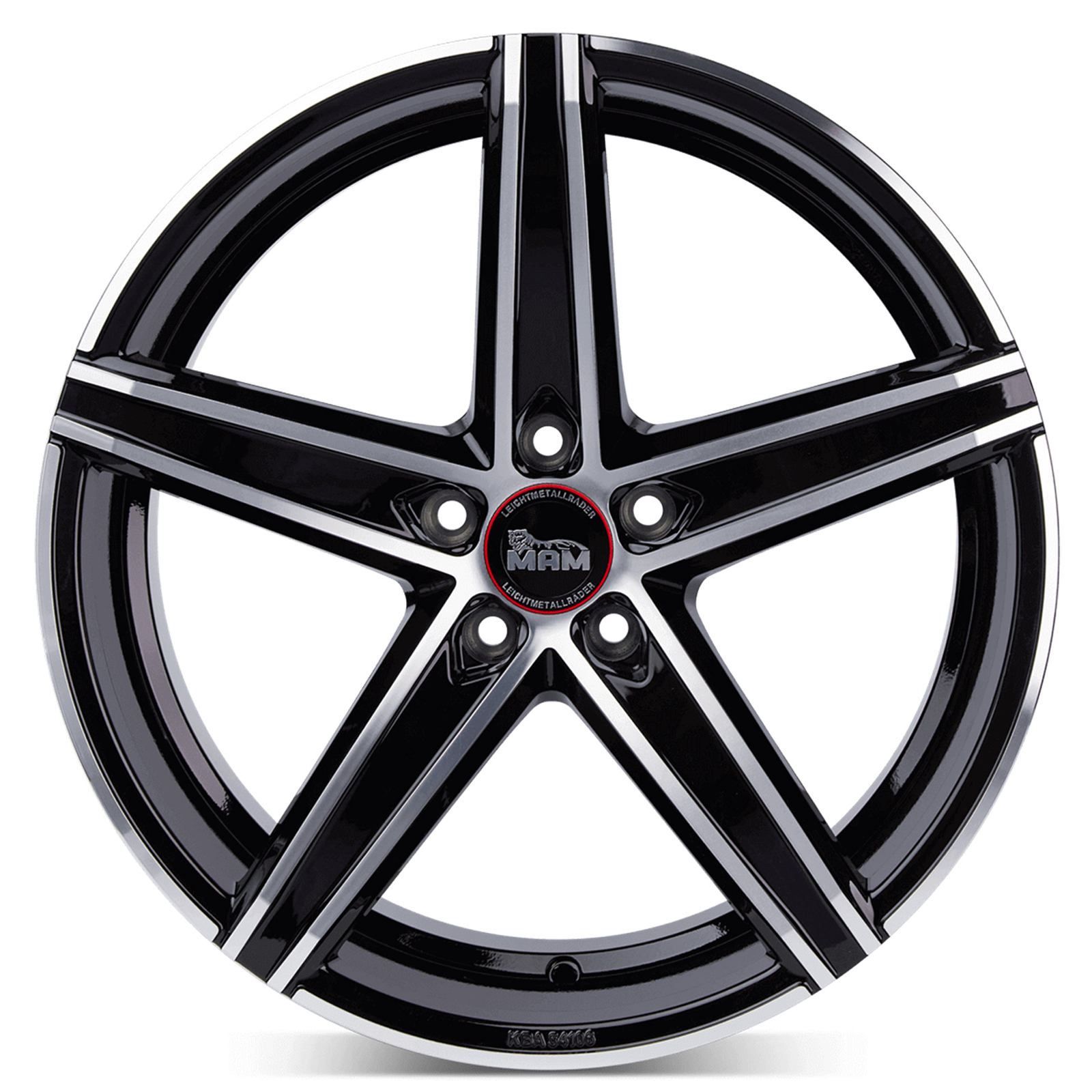 19" Alufelgen MAM OX18 Black Front Polish für BMW 4er F33 Cabrio 3C M ...
