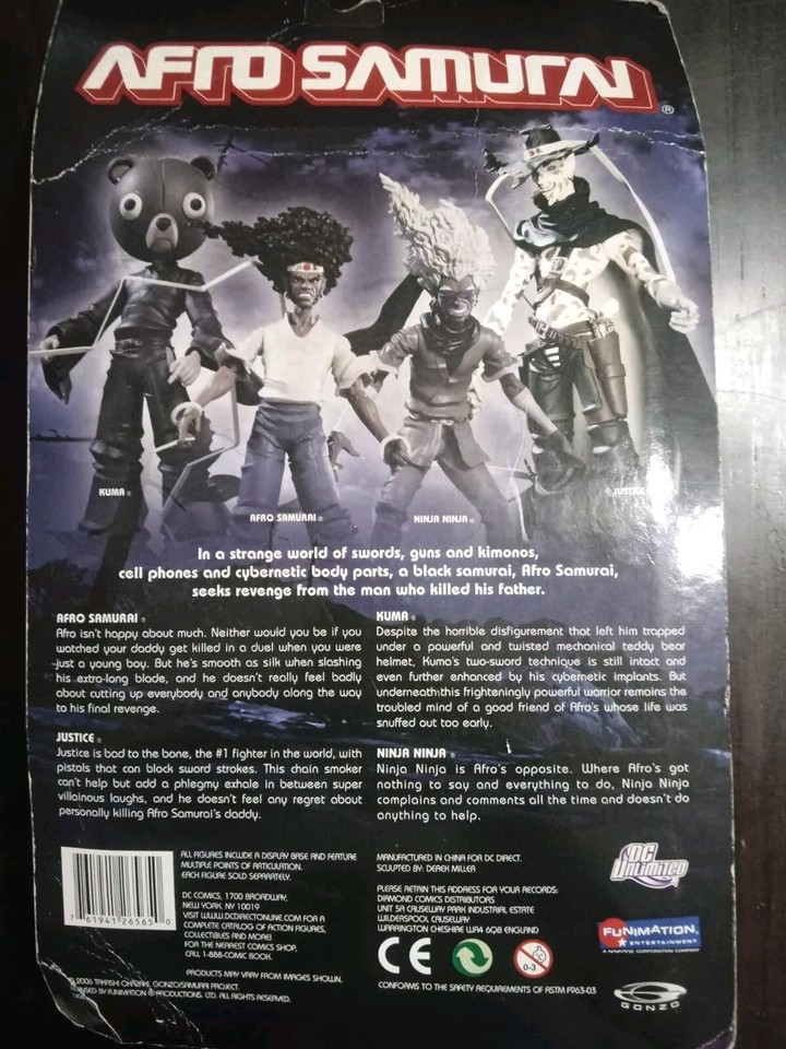 DC Unlimited Afro Samurai Ninja Ninja 6” Action Figure | eBay