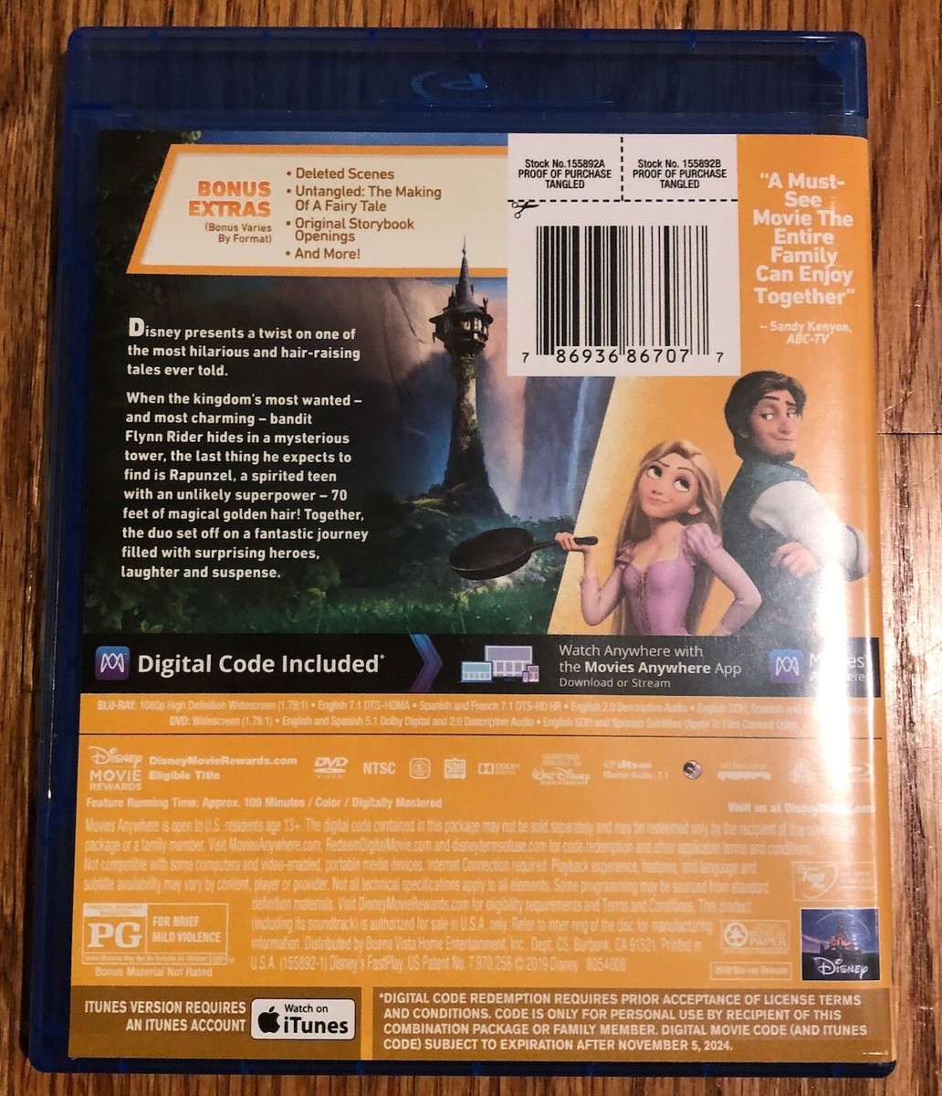 Tangled Itunes Dvd Cover