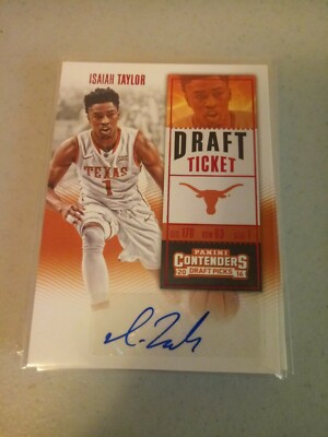 ISAIAH TAYLOR 2016 RED CONTENDERS AUTO AUTOGRAPH ROOKIE RC #167 TEXAS ...