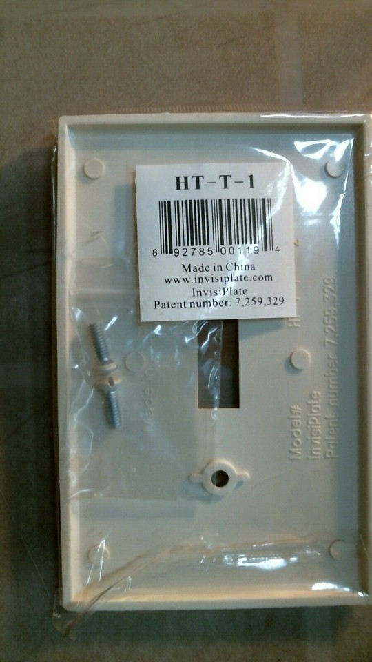 Invisi-Plate HT-T-1 Textured Paintable Light Switch Cover, FREE ...