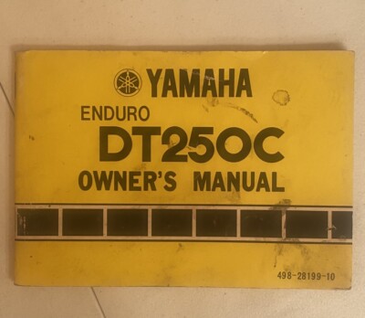 Vintage 1976 Yamaha DT250C Enduro 250cc Two Stroke Motorcycle Owner's ...