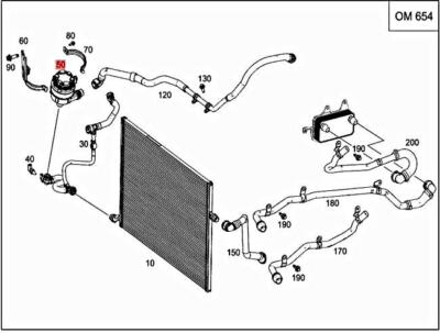 Genuine MERCEDES X222 W242 V251 A205 C205 C238 C253 Coolant pump ...