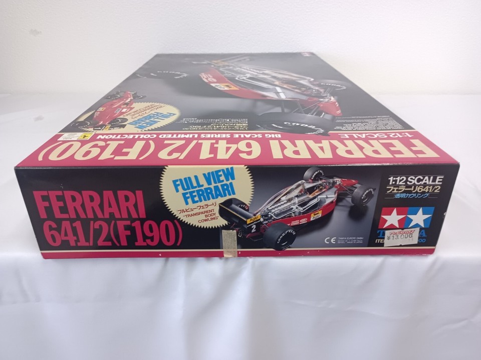 TAMIYA 1/12 Full View Ferrari 641/2 F190 Big Scale Limited Model Kit ...