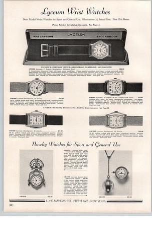 1938 PAPER AD 3 PG Lyceum Wrist Watch Waltham Medical Nurse's Combo ...