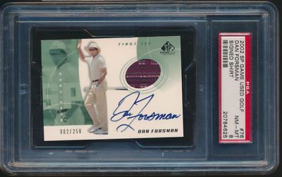 Dan Forsman #76 2002 SP Game Used Golf Signed Shirt PSA 8 *4625 | eBay