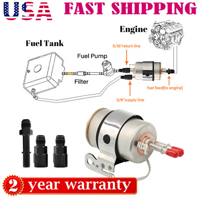 For C5 Corvette Fuel Filter/Regulator & Fittings 58 PSI Kit for LS Swap ...