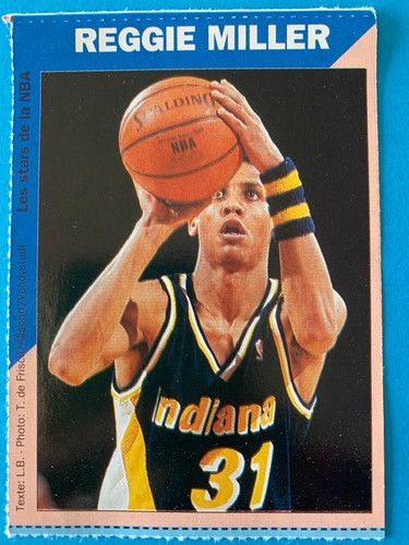 NBA STAR BASKET BALL ROOKIE CARD 1992 REGGIE MILLER INDIANA FRENCH ...