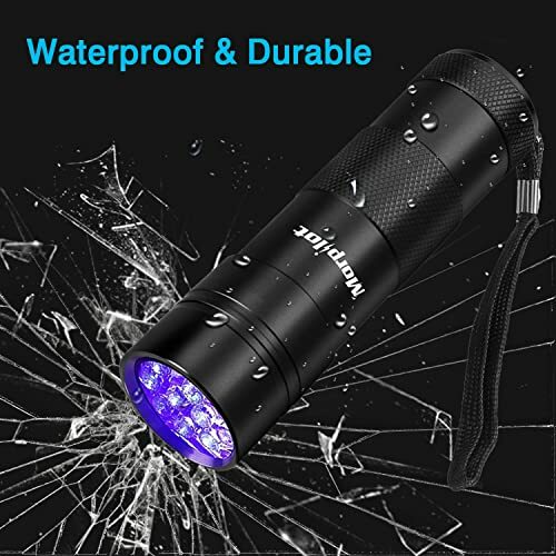 Morpilot Light, 2 Pc UV Flashlight 12 Led Torch Detector for Pets Urine ...
