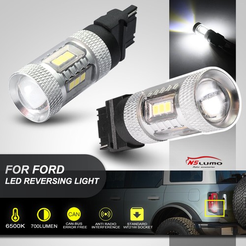 6500K WT21W White LED Back up Reverse Lights Bulbs for 2021 2022 2023 ...